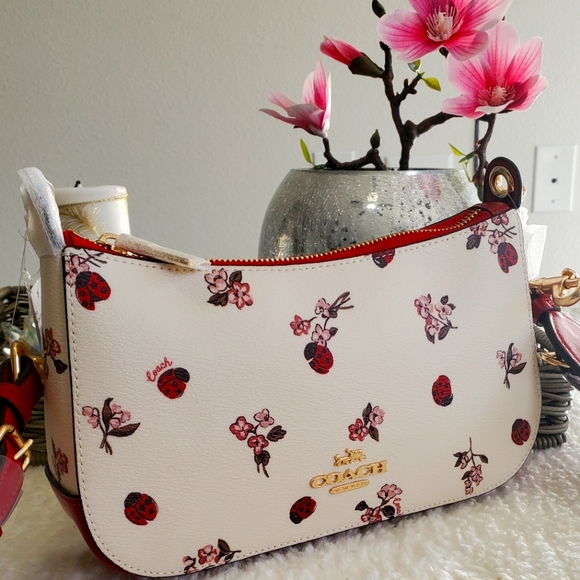 Coach | Bags | New Coach Ladybug Floral Print Crossbody Purse Bag ...